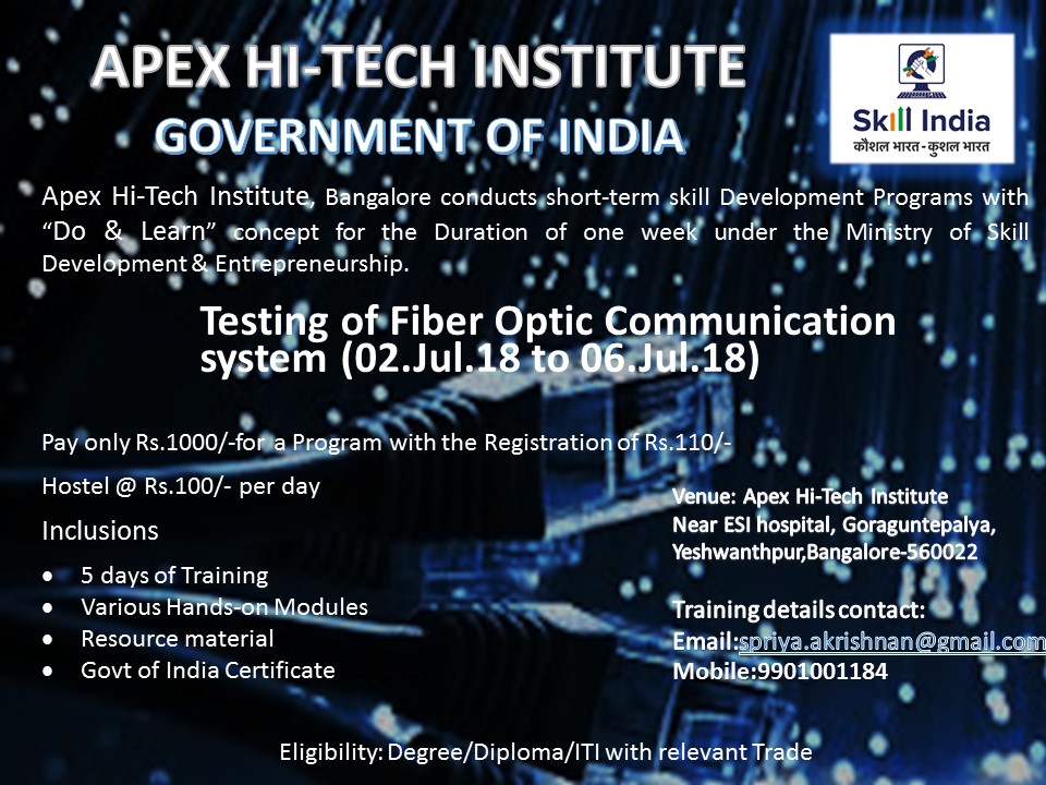 Electronic design and Telecom Training: Internship for ECE/EEE at Govt ...