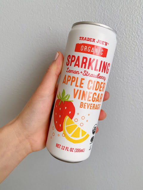 Trader Joe's Organic Sparkling Apple Cider Vinegar Beverage: Ginger + Lemon and Lemon + Strawberry