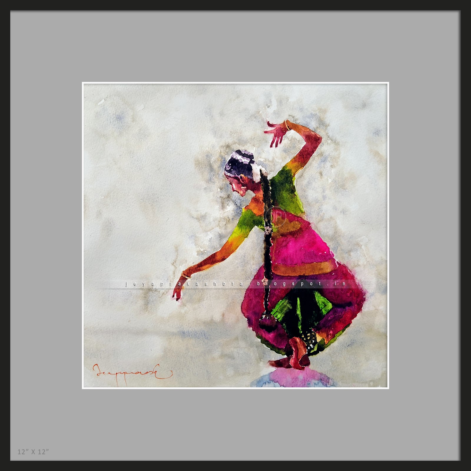 South Indian paintings: WATER COLOUR & ACRYLIC PAINTINGS
