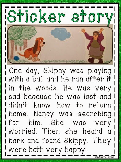 Michelle Dupuis Education: Sticker story FREEBIE