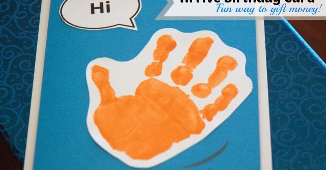 DigiCrumbs: Hi Five Birthday Card - Fun way to gift money!