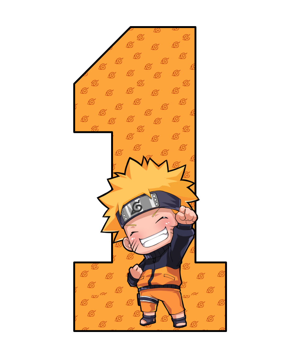 Kits imprimibles gratis : Números Naruto para imprimir