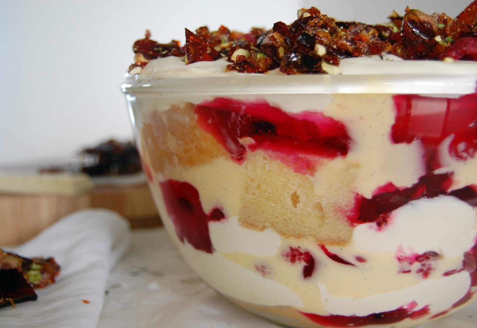 kayla marie's kitchen: Raspberry and White Chocolate Trifle with ...