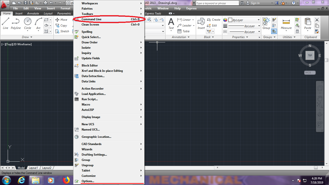 Cara Menampilkan Command Line atau Command Bar Autocad Yang Hilang ...