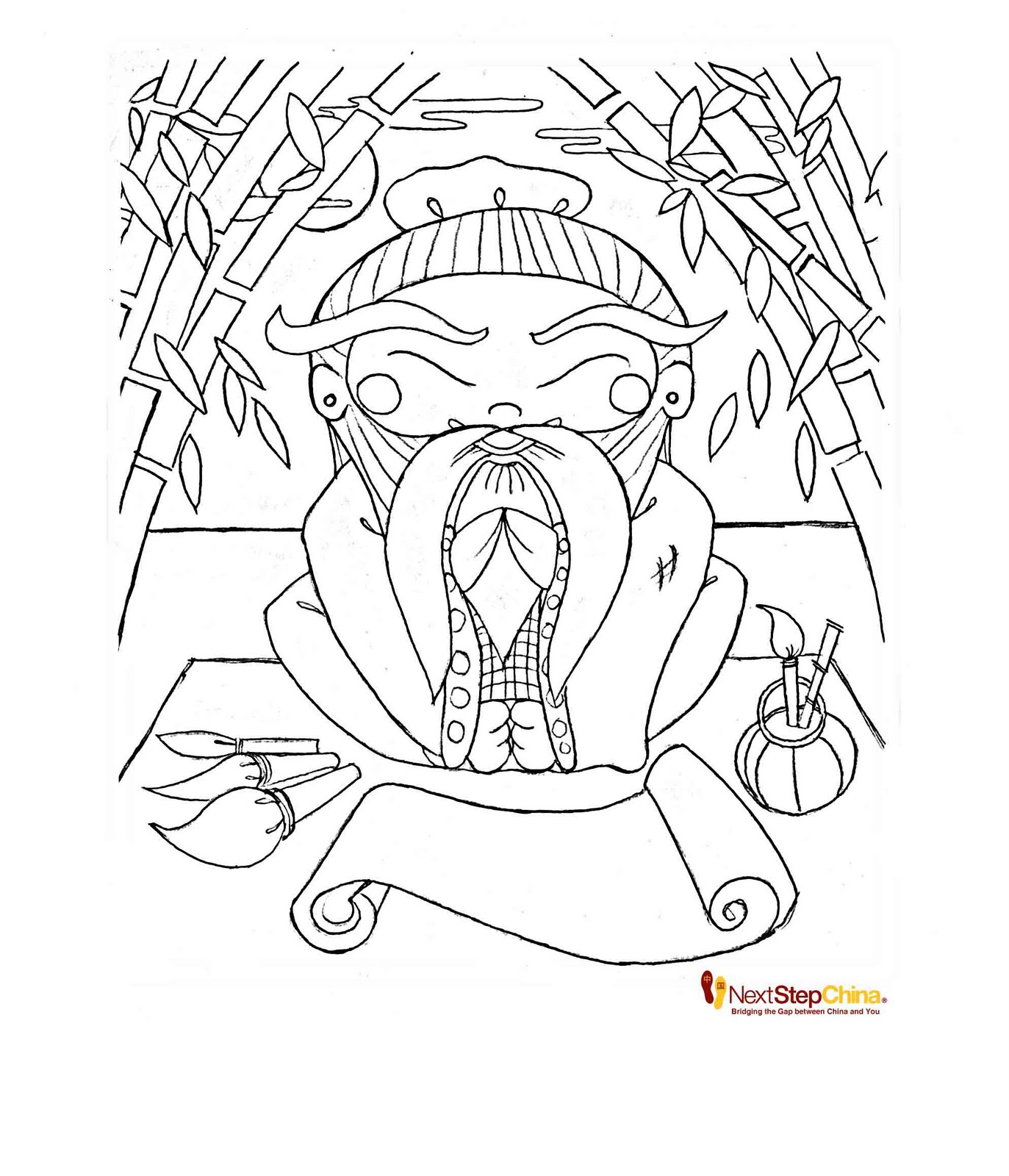 Confucius Coloring Page Coloring Pages