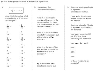 MEDIAN Don Steward mathematics teaching: percentages practice makes perfect