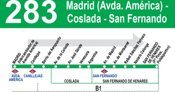 Nuevas paradas para las líneas 283 y 822 de autobuses interurbanos en ...