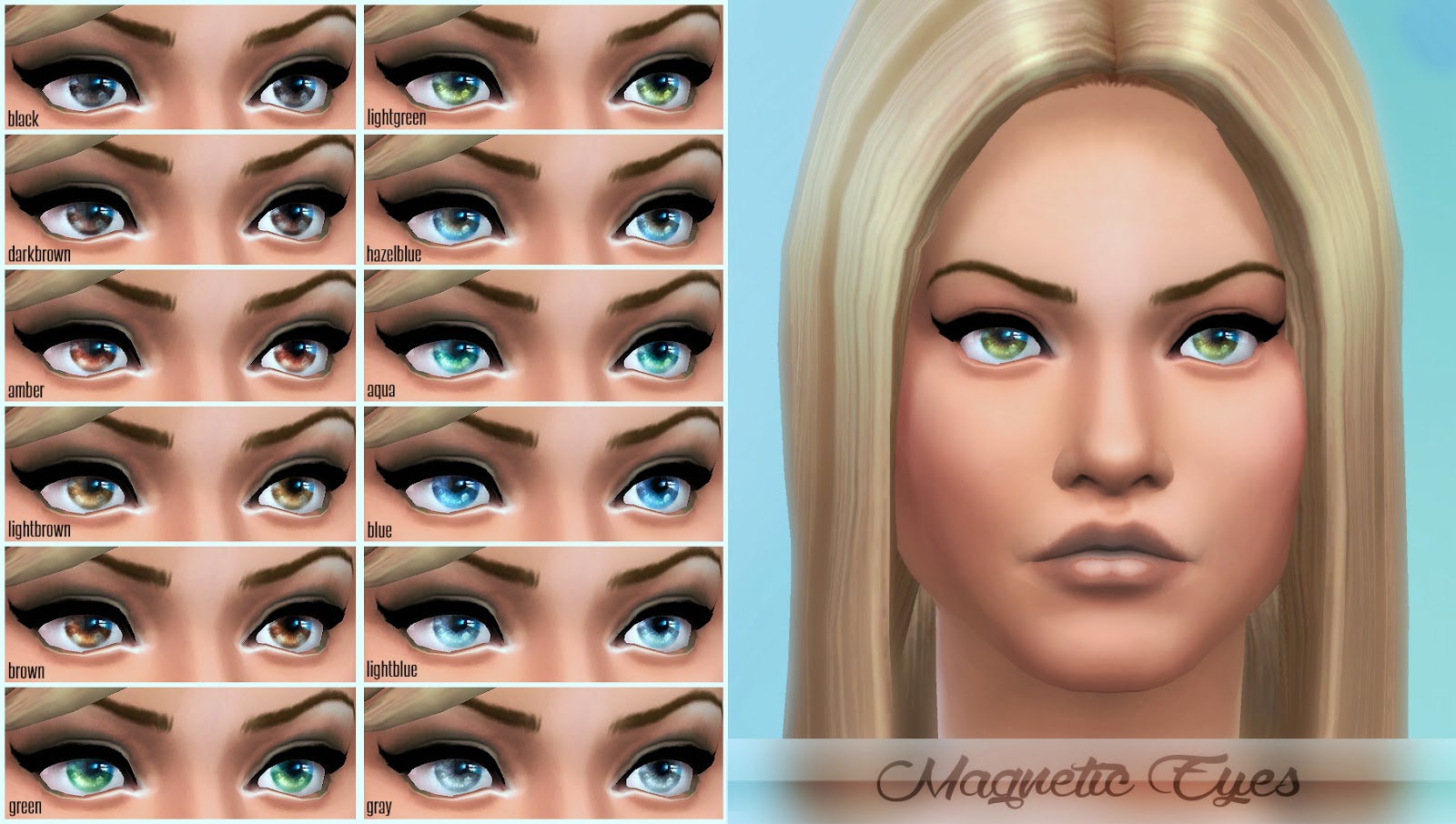 Sims 4 custom content eye color - soslito