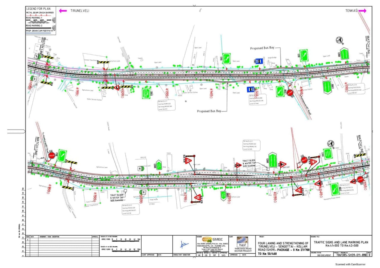 WINNERS COMPUTER: Tirunelveli to Tenkasi four line map drawing ...