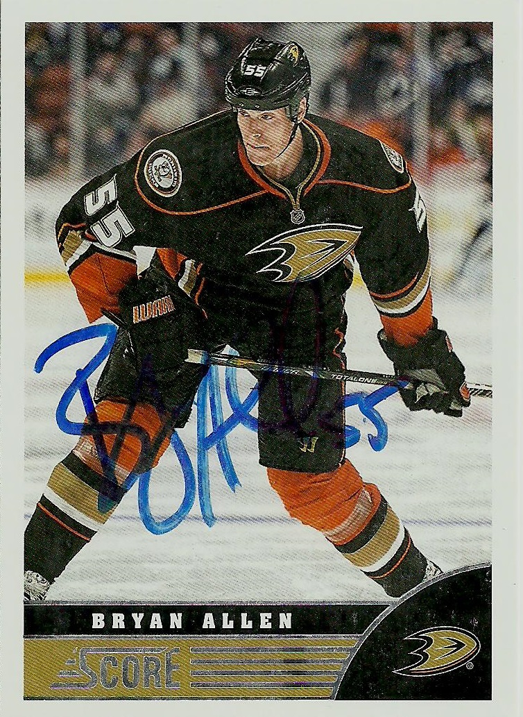 Hell's Valuable Collectibles: Bryan Allen: Two Autographed Cards
