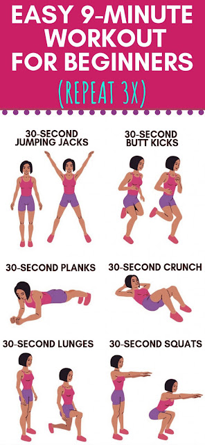 Super Simple 9-Minute Workout For Beginners