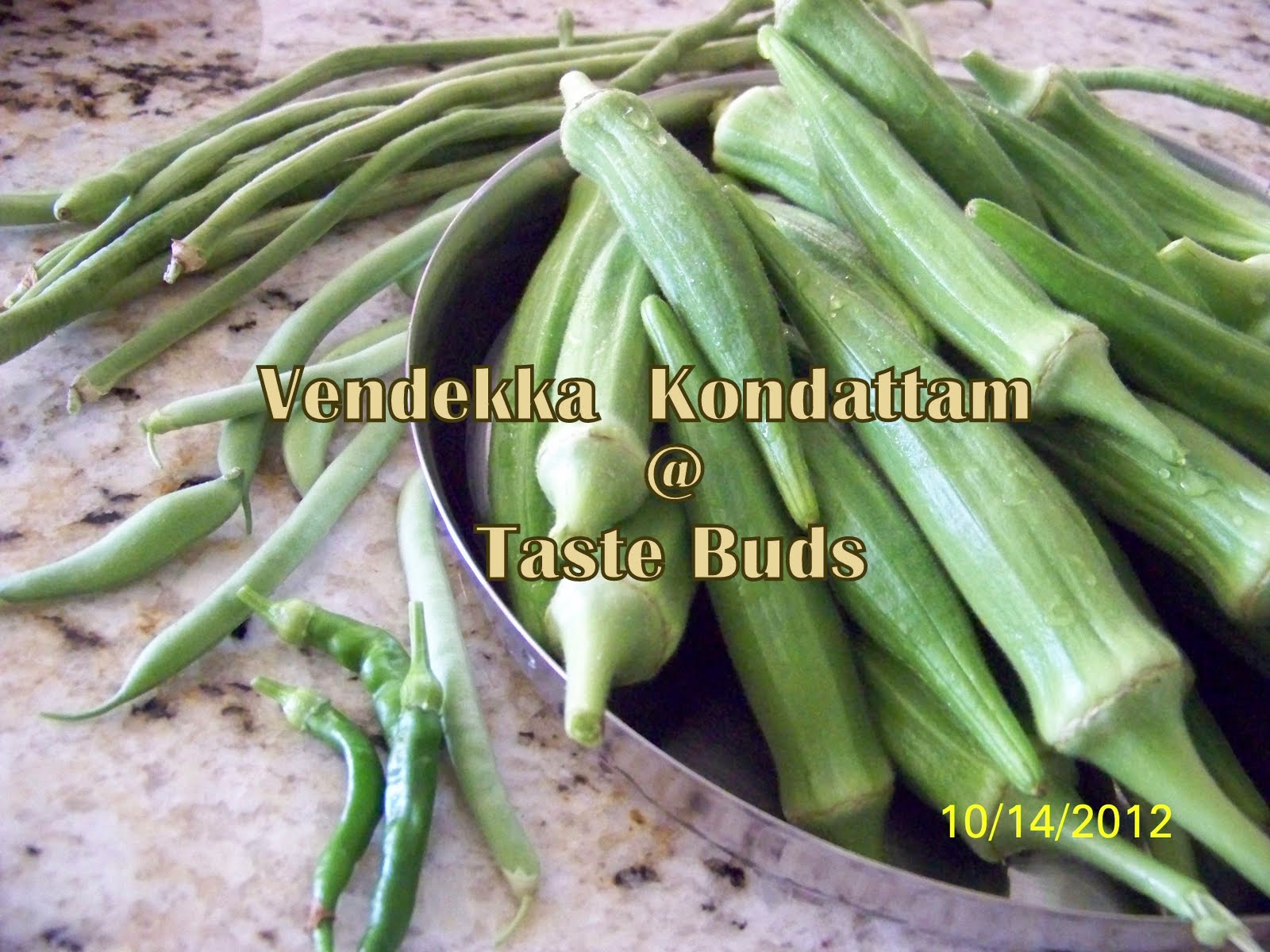 Taste Buds: Vendekka Kondattam