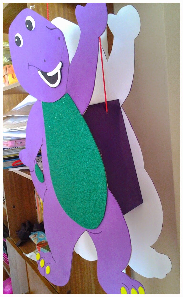 COTILLON.DECORACION CUMPLEAÑOS INFANTILES: BARNEY Y SUS AMIGOS