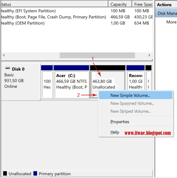 Cara Membagi Partisi Hardisk Windows 10 (Harddisk Sudah Terinstall ...