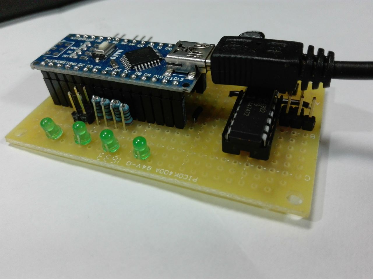 音源とオーディオの電子工作（予定）: Arduino LFO Main Board はんだ付け完了