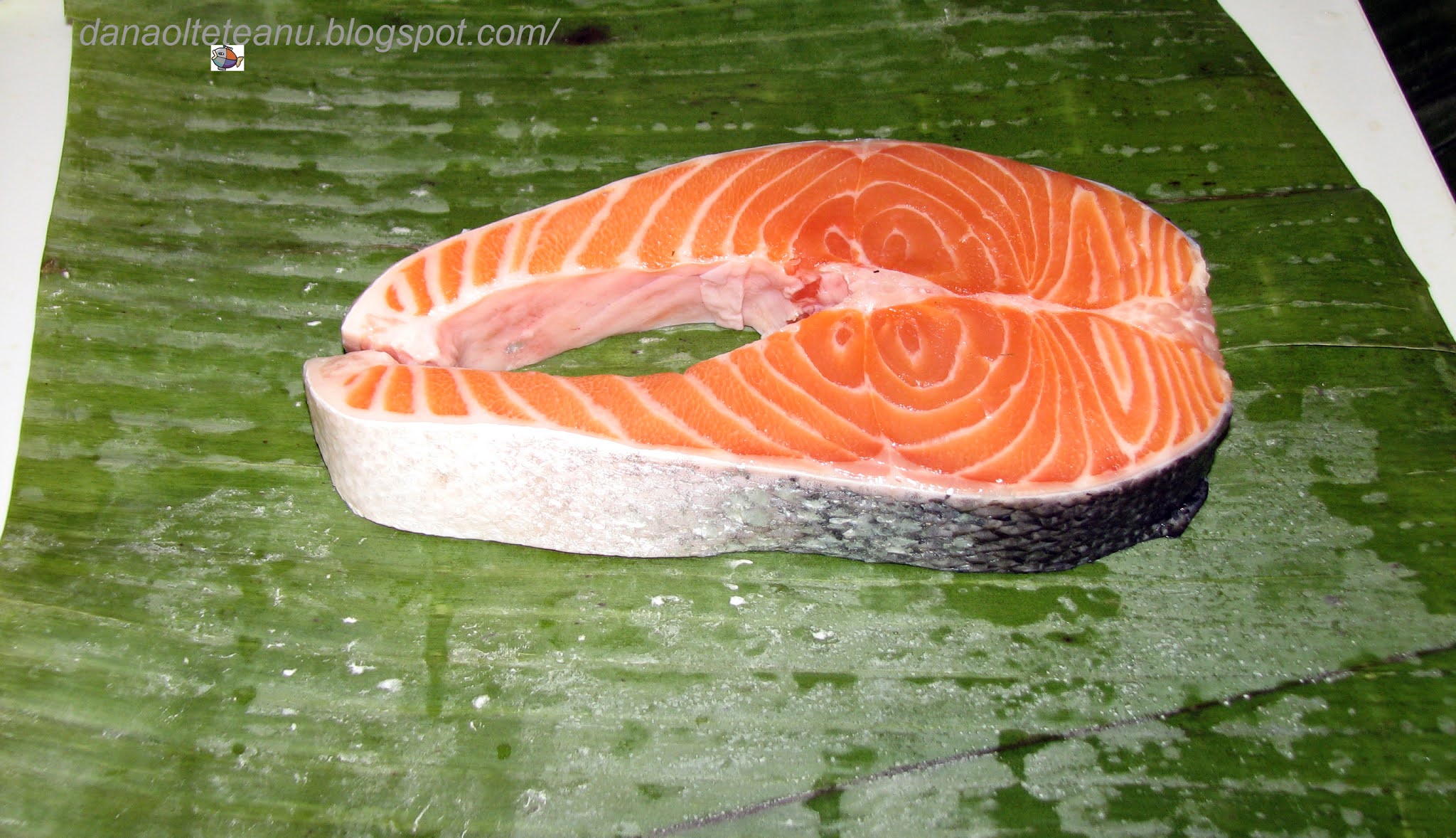 Povestea unui peste mic: Peste copt in frunza de banana