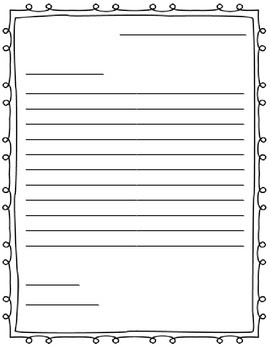 Friendly Letter Format On Notebook Paper - Birthday Letter