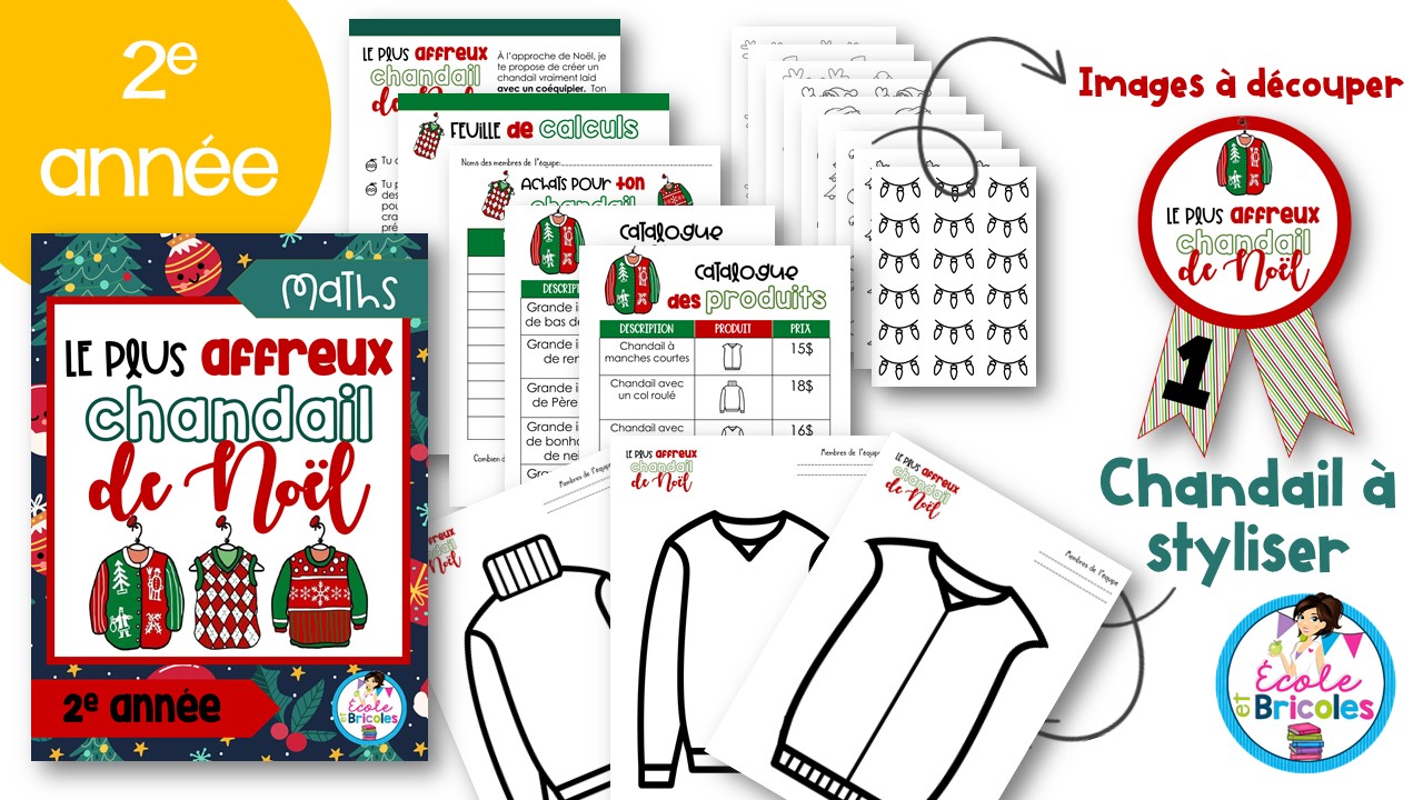 École et bricoles: Le plus affreux chandail de Noël