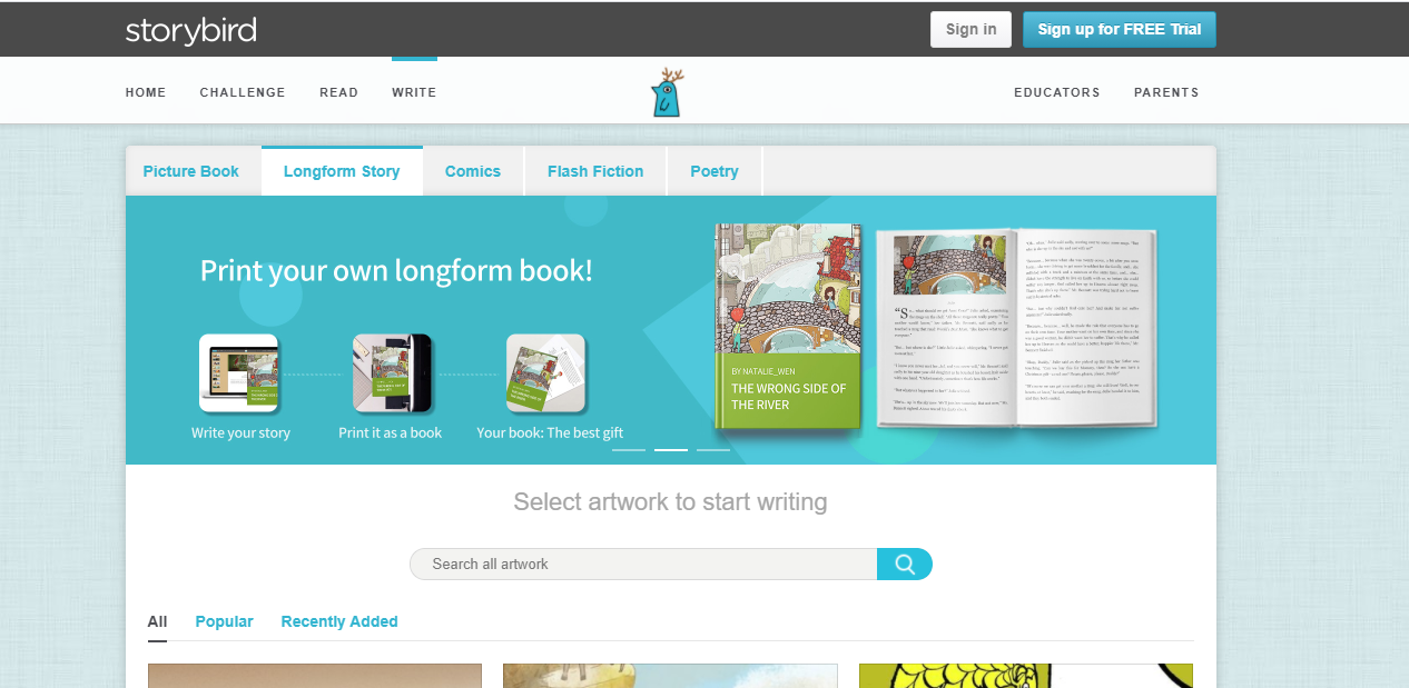 Digital Storytelling and Storybird: Create Digital Stories and Improve ...