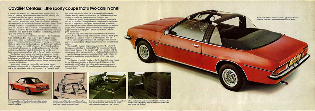 .: 1978 Vauxhall Cavalier Centaur. Brochure (English)