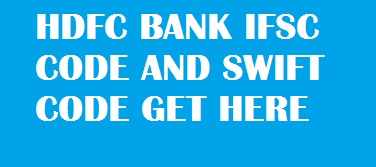 Hdfc Ifsc code | Swift code | city branch | 2020 - Bank Net Banking