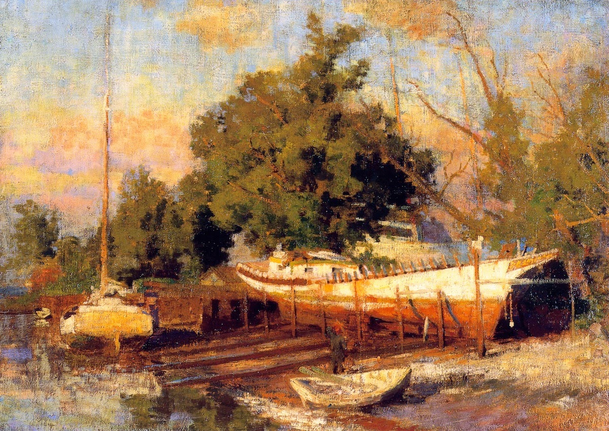 Viático de Vagamundo: Boats by Thomas Pollock Anshutz