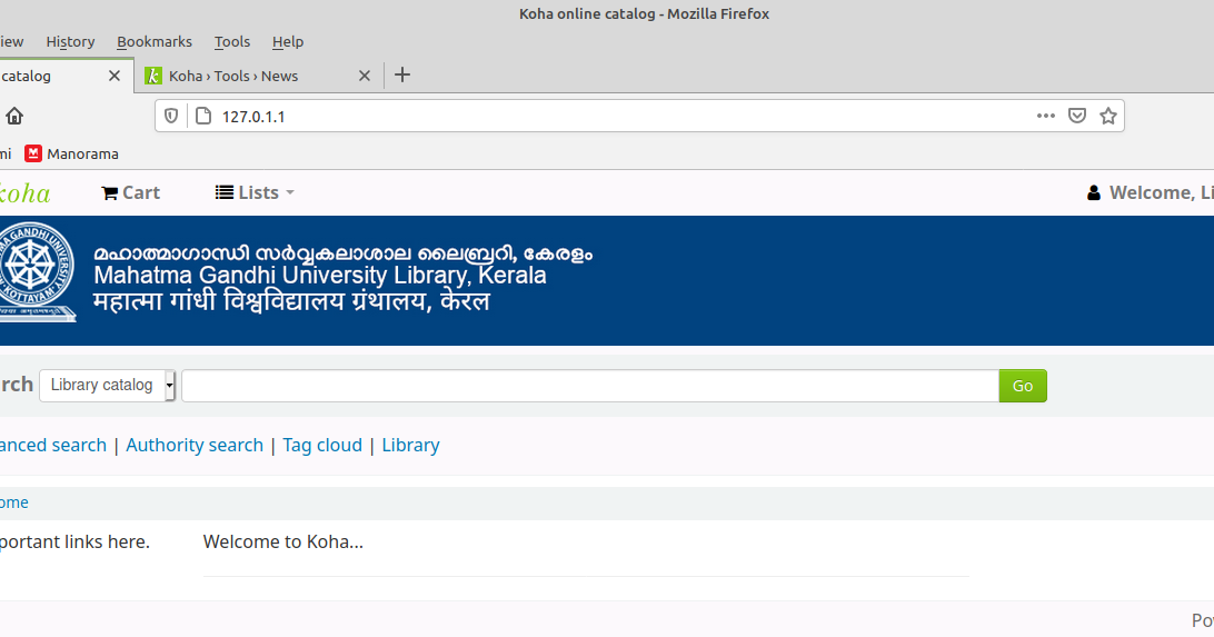 Koha Geek: Place a banner on OPAC header with Koha version since 20.05