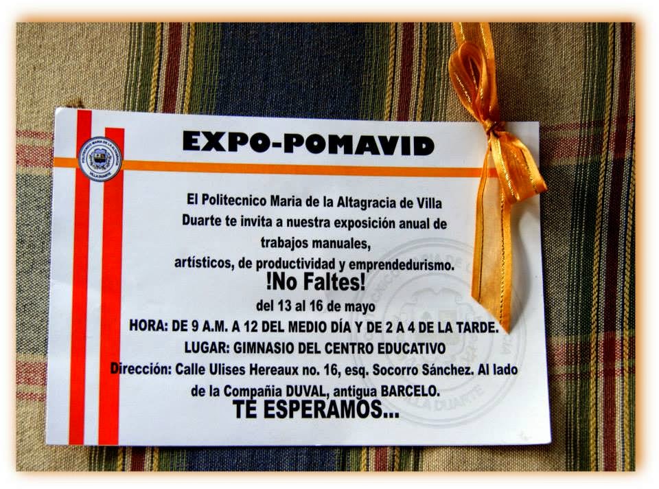 BIBLIOTECA PÚBLICA DE VILLA DUARTE JUAN SANCHEZ LAMOUTH: EXPO-POMAVID.