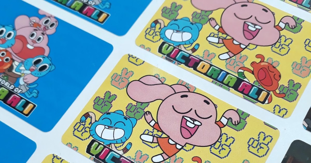 MinimandySign: Etiquetas escolares - Gumball