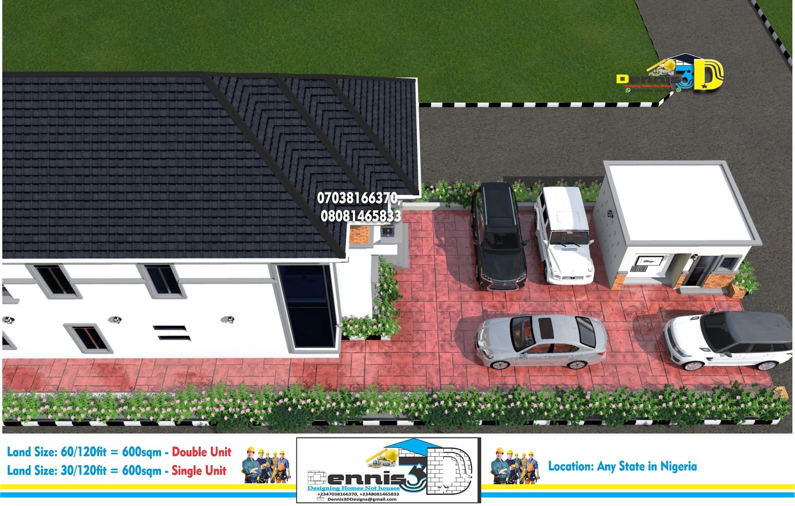4 Bedroom Duplex - Half Plot Design