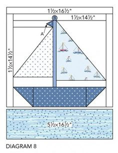 Barco de Patchwork: Molde grátis para imprimir - Ver e Fazer