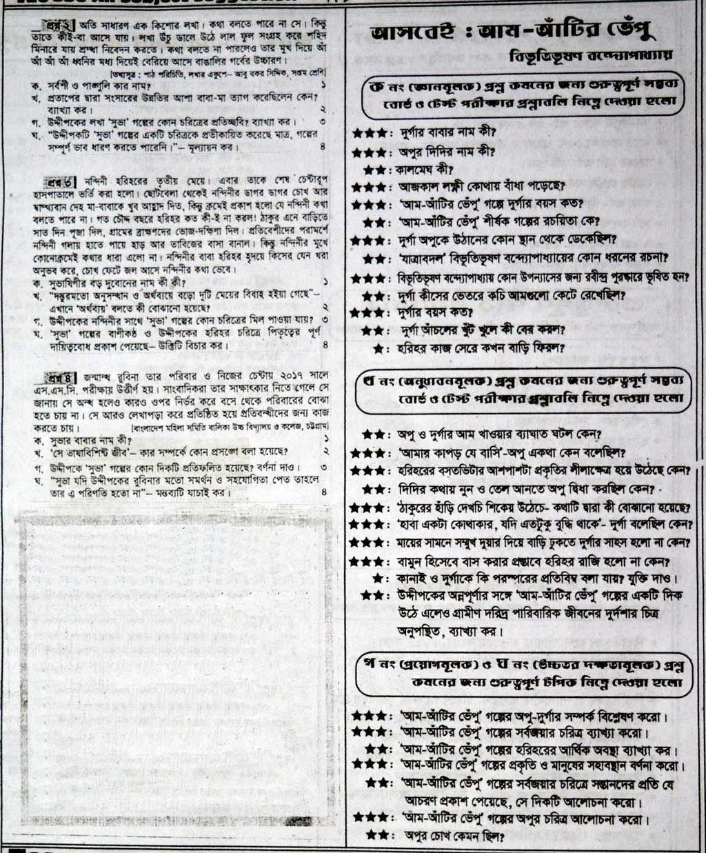 SSC Bangla 1st Paper Suggestion - 05