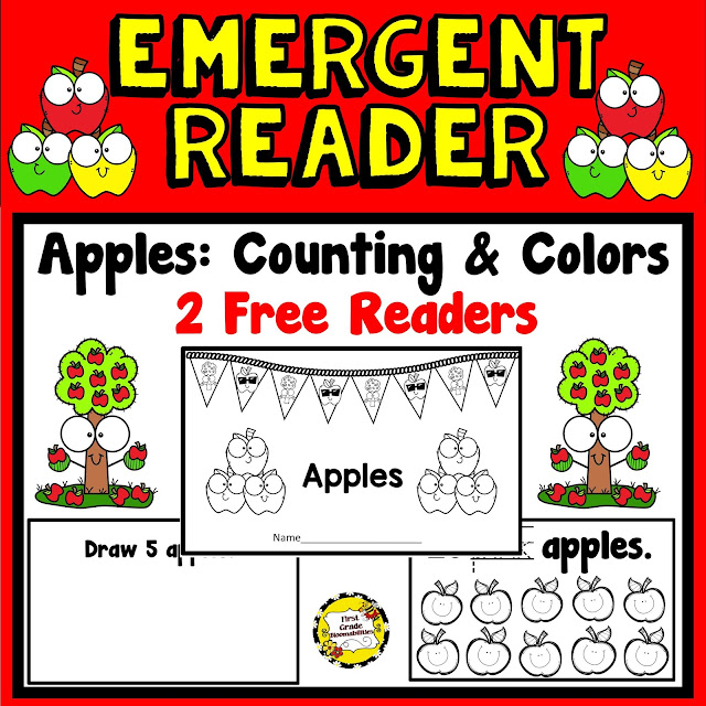 First Grade Bloomabilities: Freebie Apple Emergent Reader