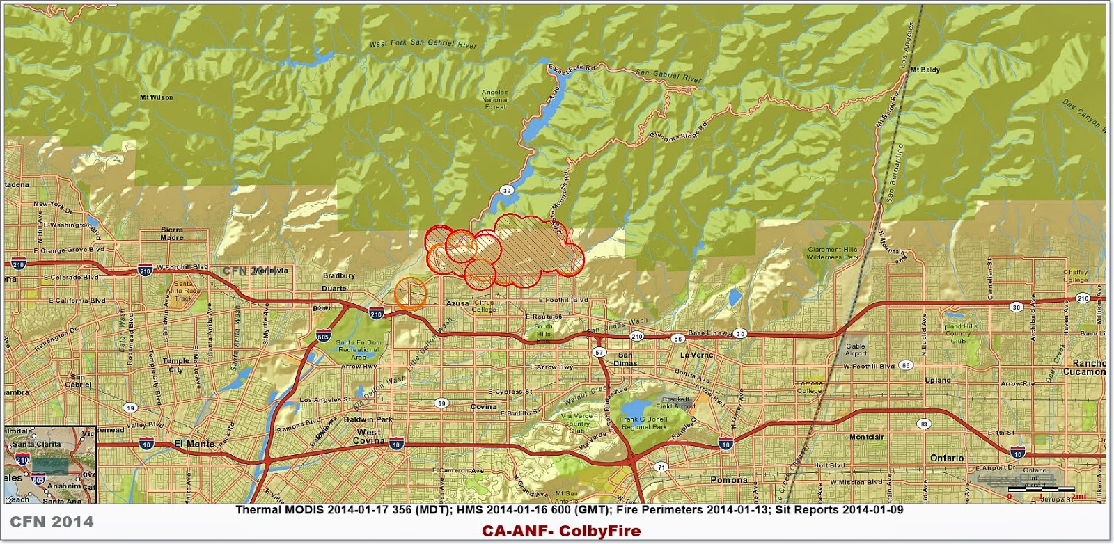 CFN - CALIFORNIA FIRE NEWS - CAL FIRE NEWS : CA-ANF-#ColbyFire WUI ...