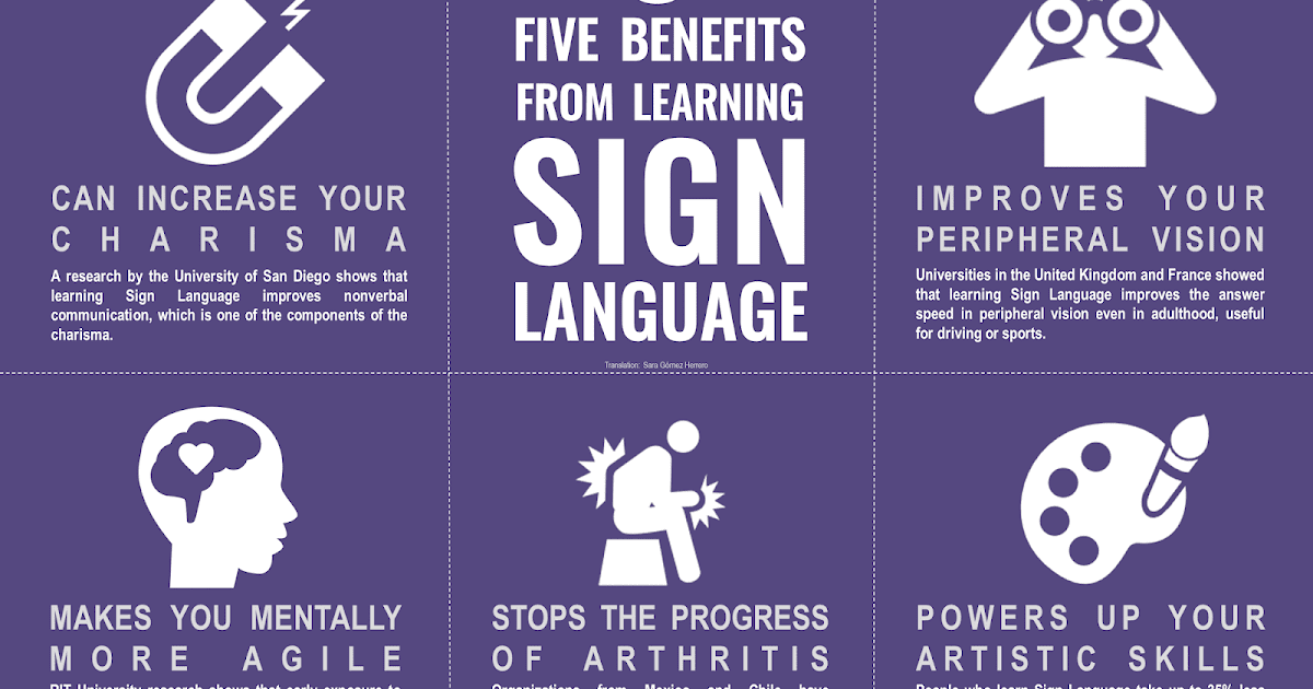 Infographic Five Benefits From Learning Sign Language infographic-five-benefits-from-learning-sign-language