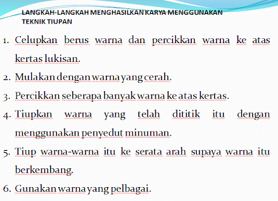 Inspirasi Diari Seni: TIUPAN