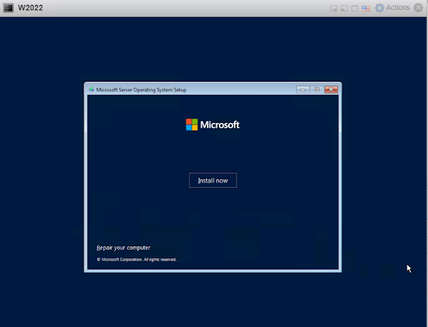 How to install Windows Server 2022 in vmware