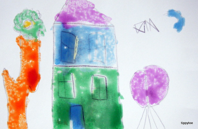 Tippytoe Crafts: Corn Syrup Paintings
