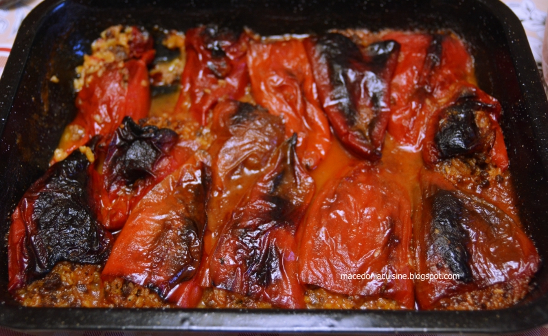 STUFFED PEPPERS (PIPERKI POLNETI) ~ Macedonian Cuisine