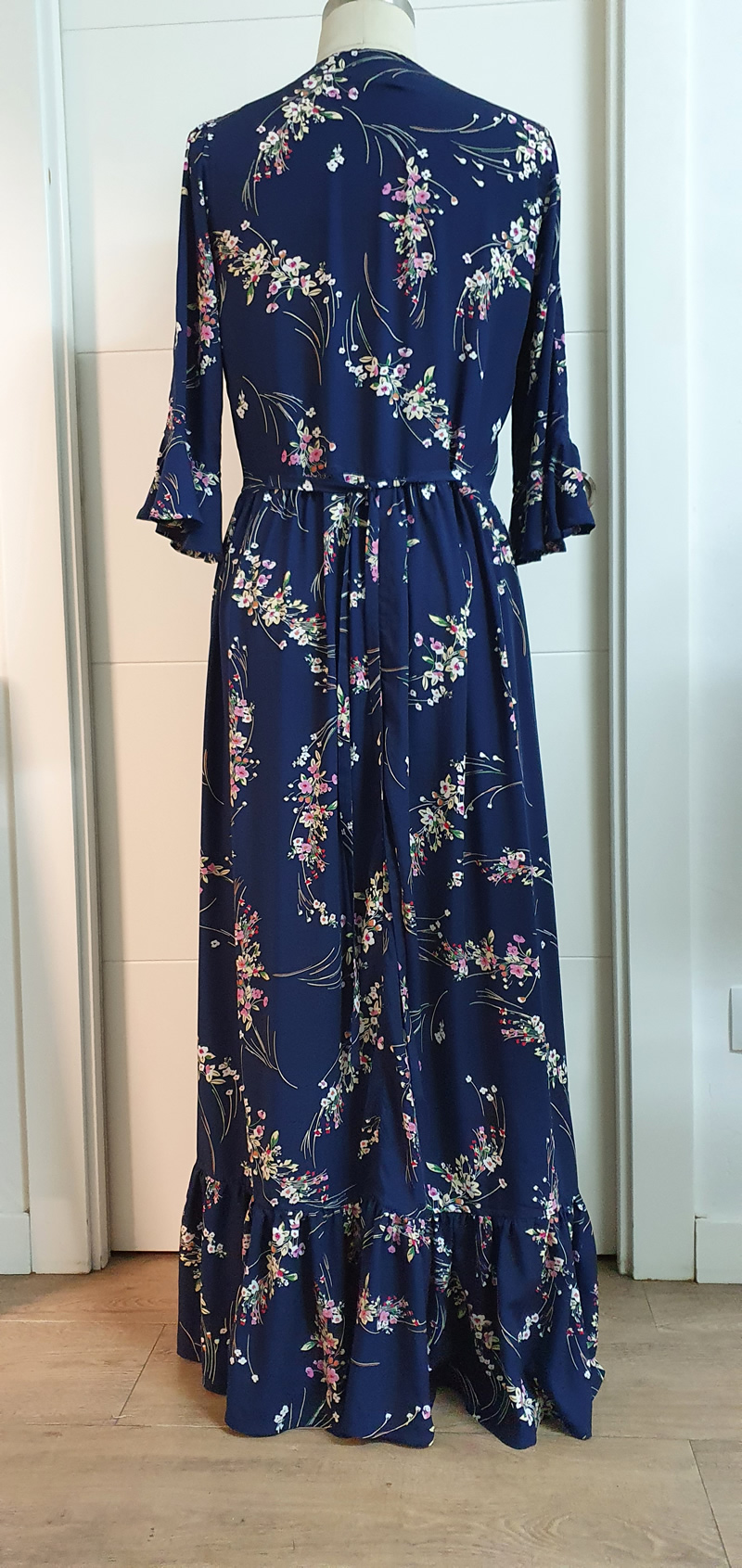 The Sewing Experience: Flowery Viscose Long Buffet Dress