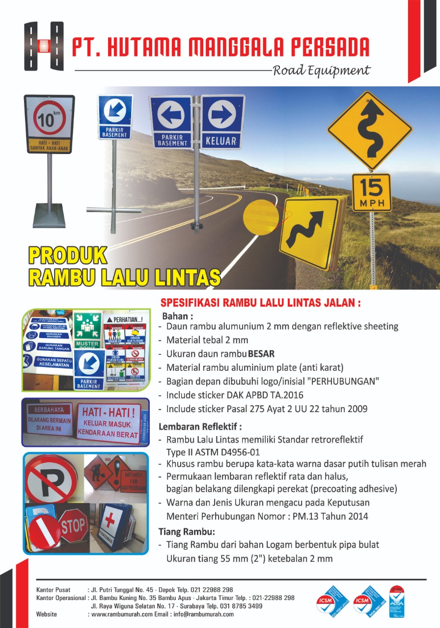 RAMBU LALU LINTAS | Pabrik Rambu