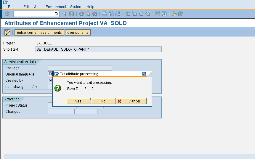 SAP TECH: Enhance the transaction 'VA01' , To set the default value to ...