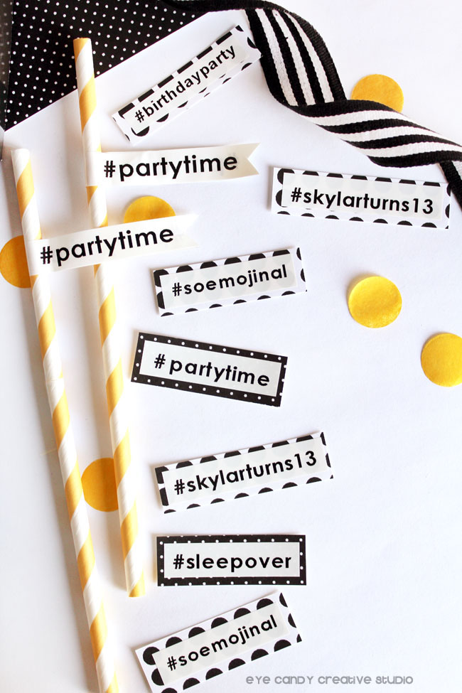Eye Candy Creative Studio: DIY :: Custom Party Confetti Labels