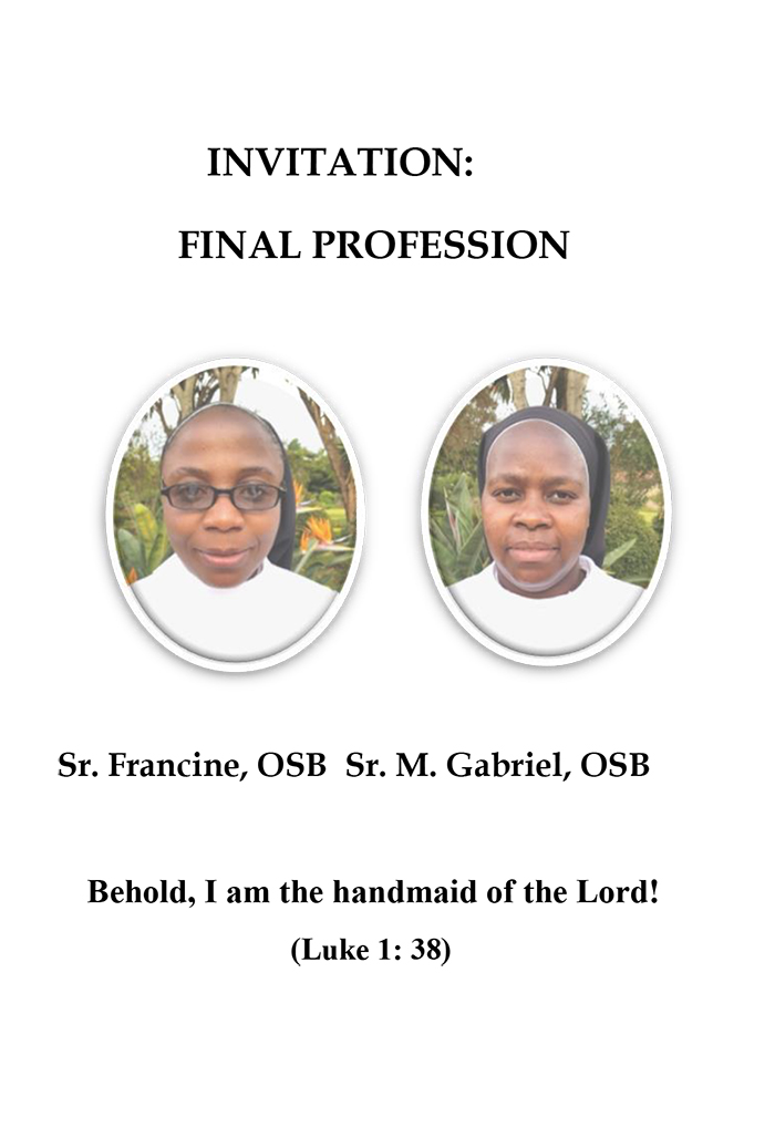 Please pray for the Final Profession in Nairobi