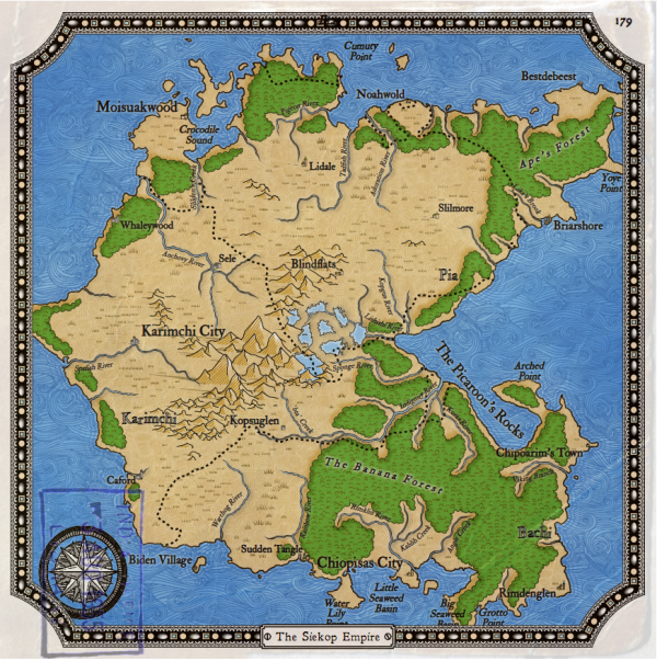 Here Dragons Abound: Monochrome Map Competition