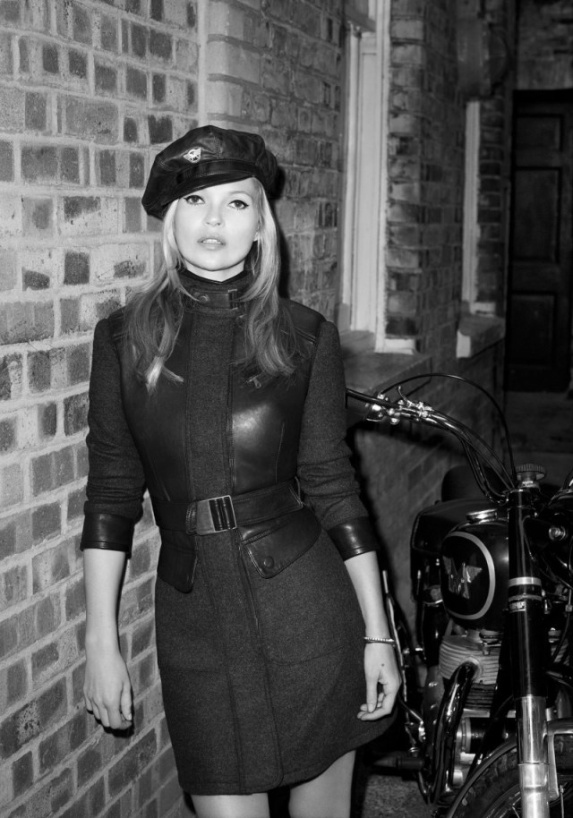 Kate Moss goes biker-chic for motorcycle brand Matchless's Fall 2013 ...