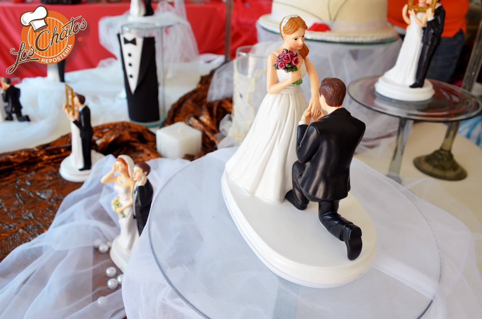 Los chatos: Los Novios para tu Pastel de Bodas.