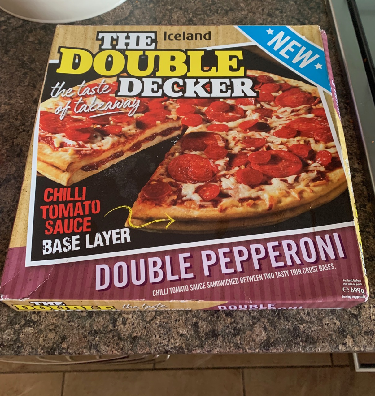 FOODSTUFF FINDS: The Double Decker - Double Pepperoni Pizza (Iceland ...