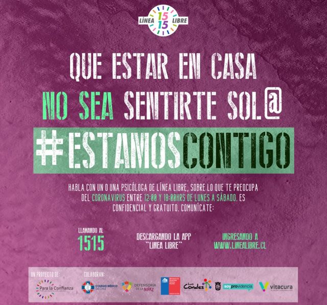 Línea Libre: canal de apoyo psicológico en tiempos de crisis😷🇨🇱 - PL Prensa