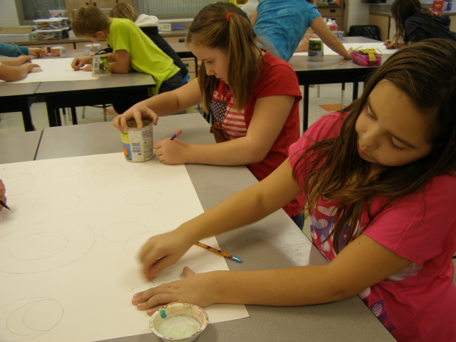Welcome to Mrs. Peterson's Art Class!: Circle Paintings